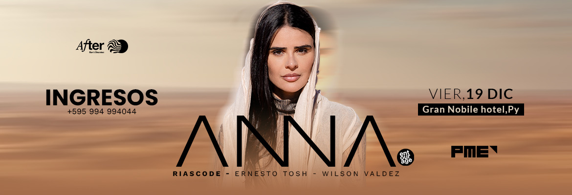 ANNA - ALL INGRESSOS - Entradas